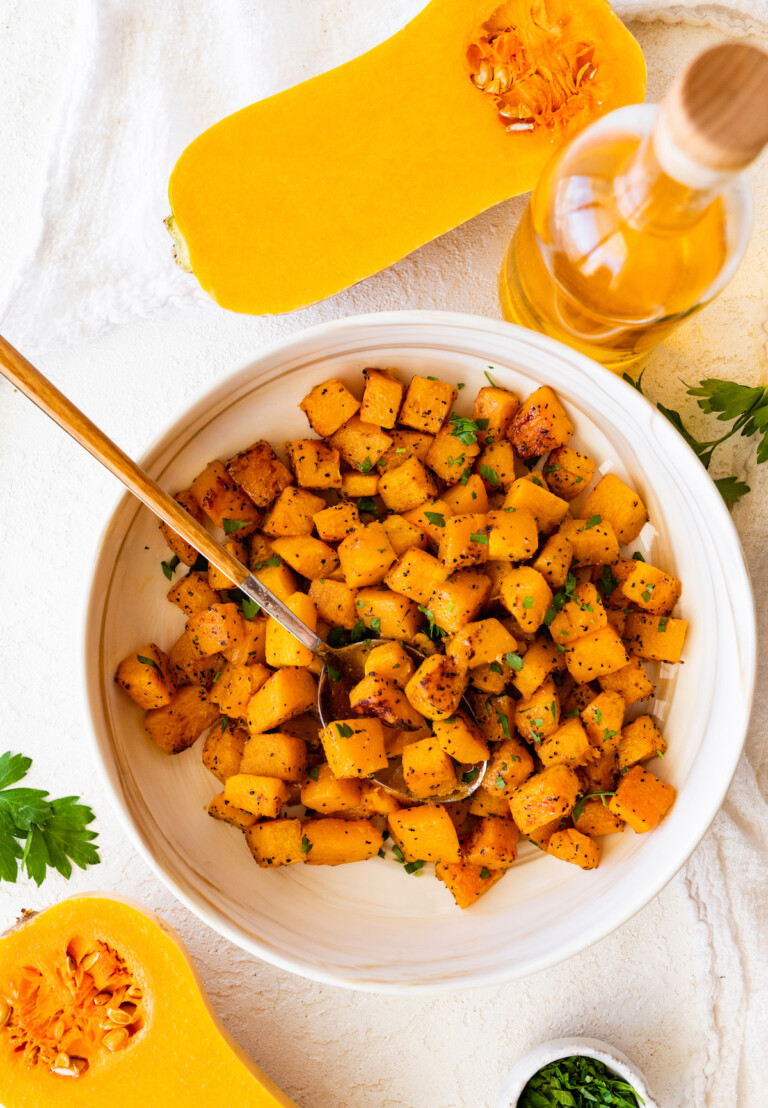 Roasted Butternut Squash - Eating Bird Food