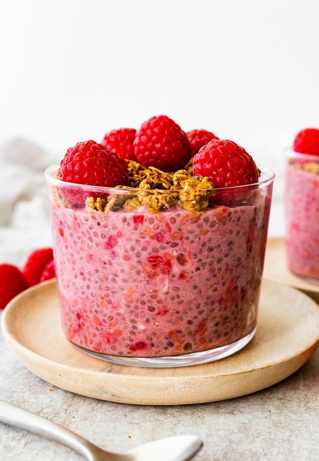 Raspberry Chia Pudding - Eating Bird Food