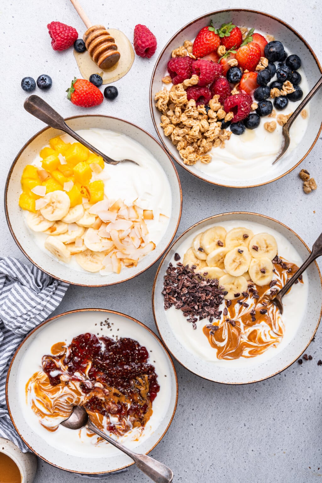 Yogurt Bowls (4 Ways) - Eating Bird Food