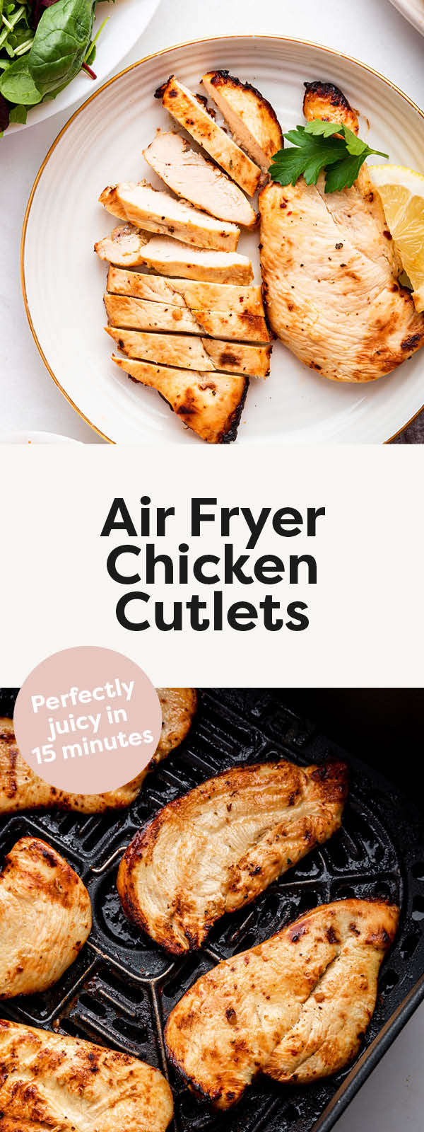 Air Fryer Chicken Cutlets (No Breading) - Eating Bird Food