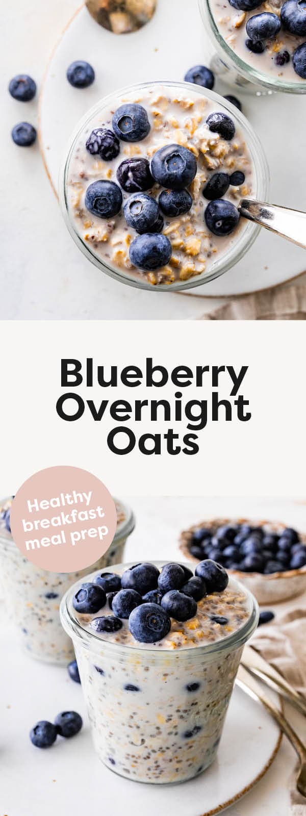 Blueberry Overnight Oats - Eating Bird Food