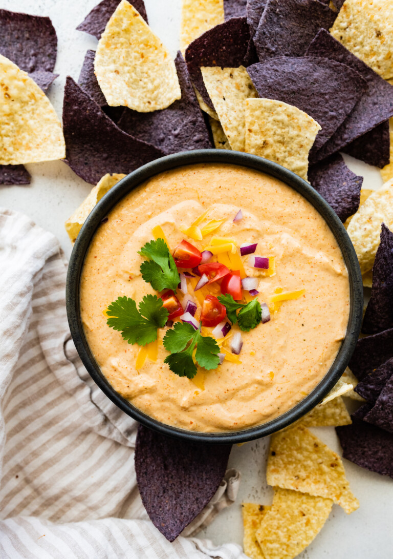 High Protein Cottage Cheese Queso - Eating Bird Food