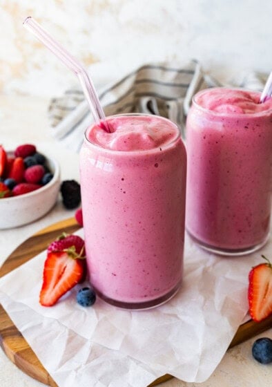 Berry Kefir Smoothie - Eating Bird Food