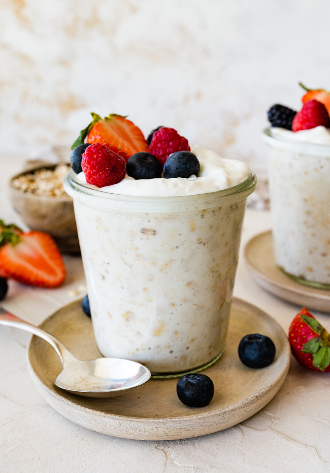 Overnight Oats with Yogurt - Eating Bird Food