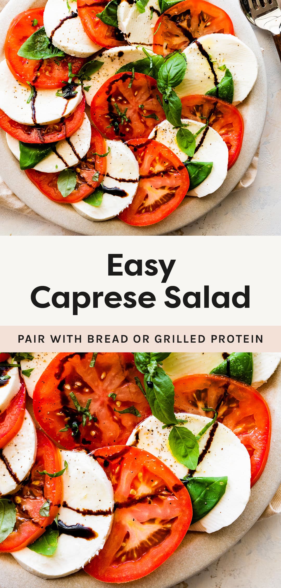 Easy Caprese Salad Recipe (Tomato Mozzerella Salad)