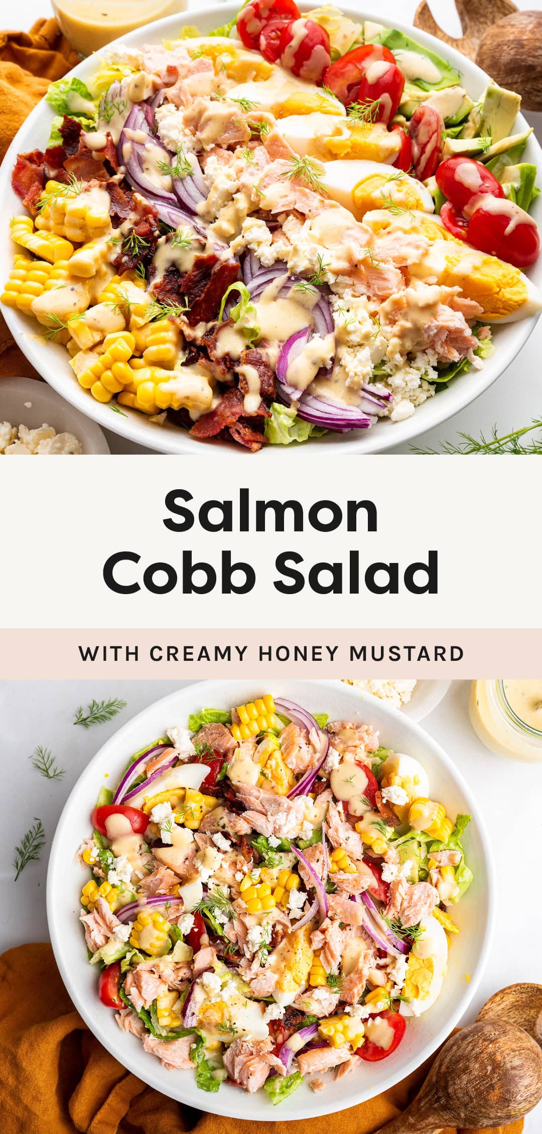 Salmon Cobb Salad - Eating Bird Food