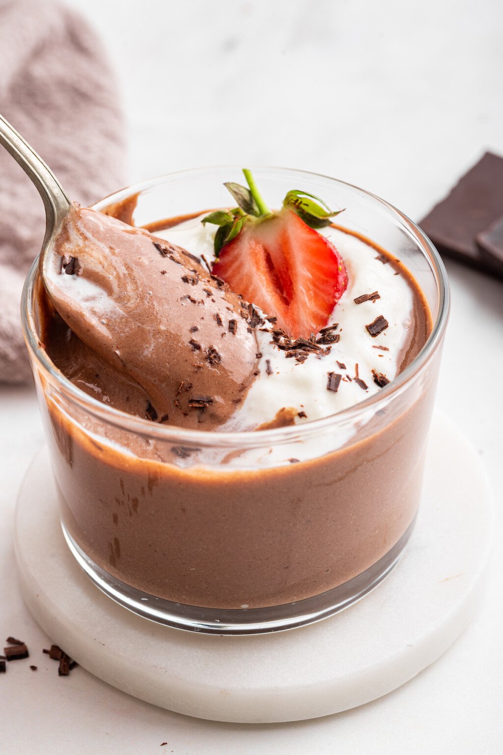 Chocolate Protein Pudding (45g protein) - Eating Bird Food