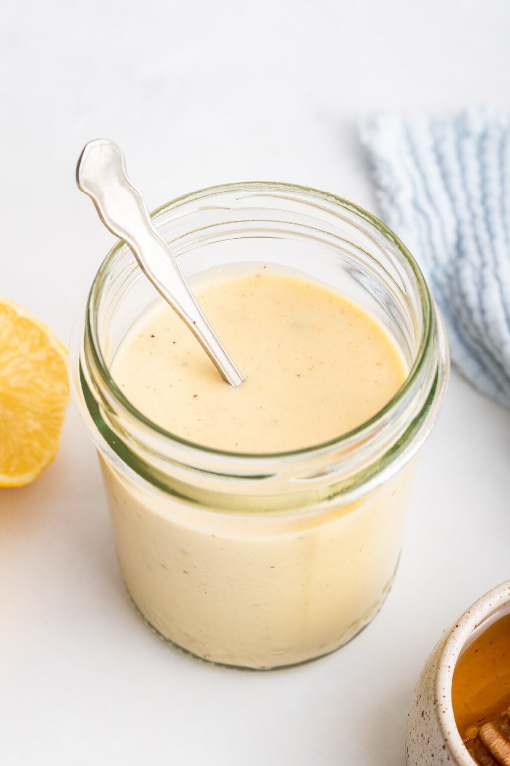 Creamy Honey Mustard Yogurt Dressing - Eating Bird Food