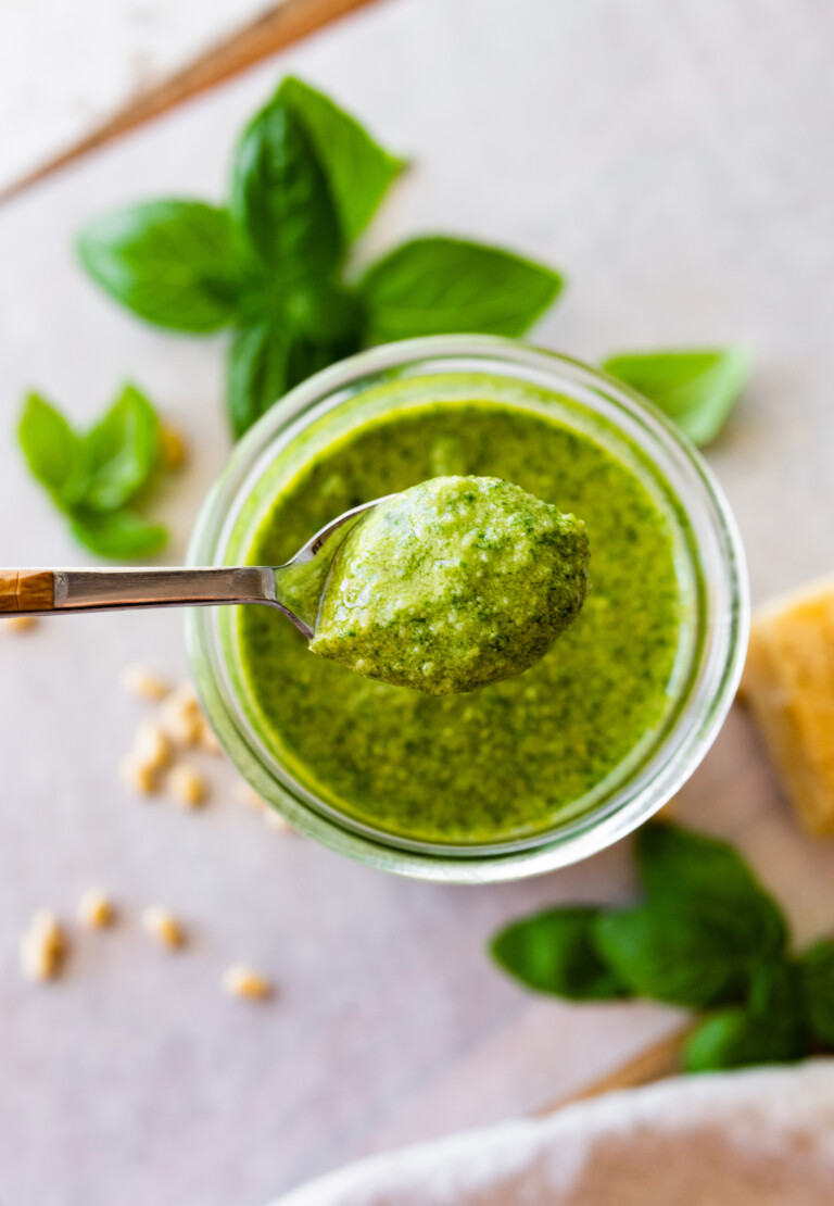 Easy Basil Pesto - Eating Bird Food
