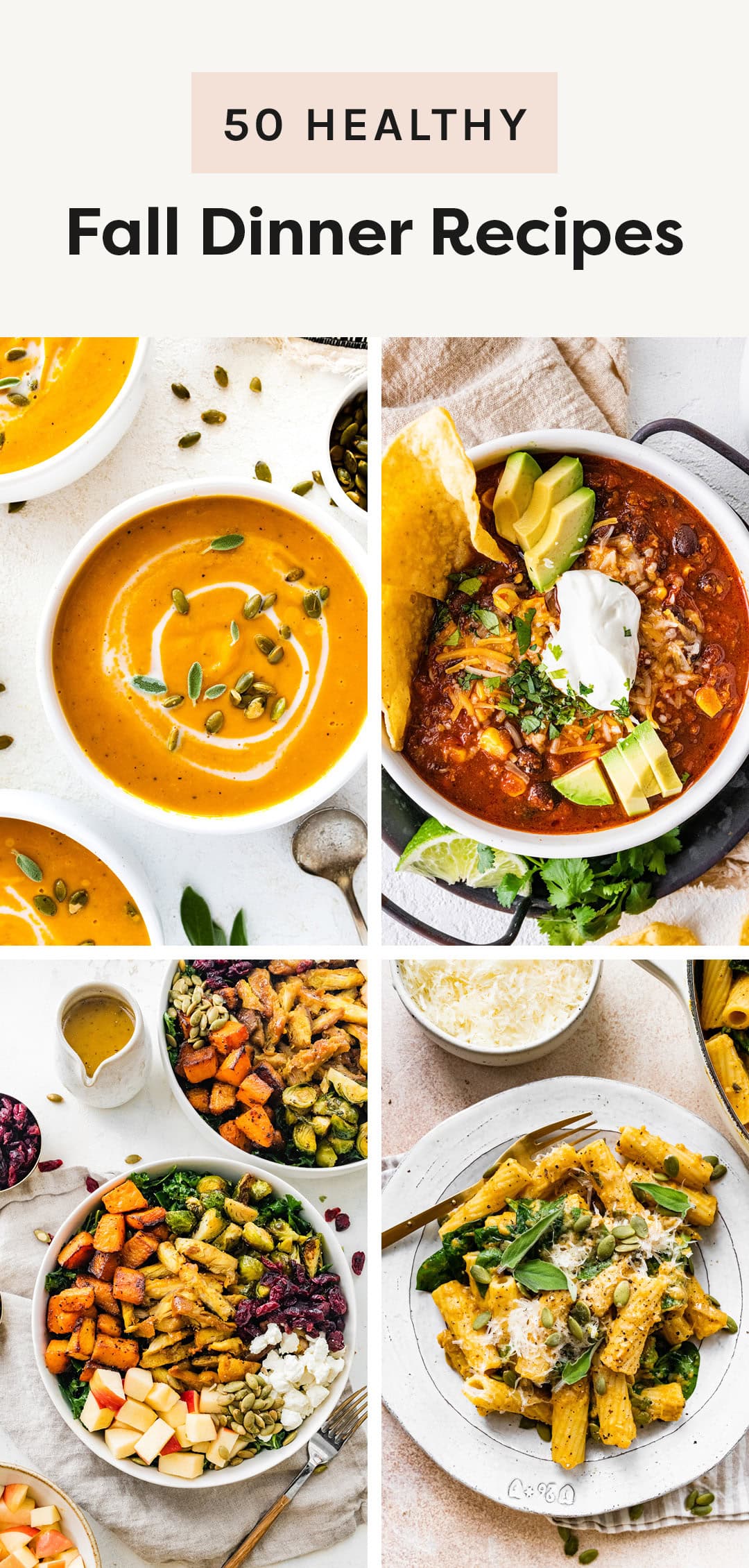 50 Healthy Fall Dinner Recipes - Eating Bird Food