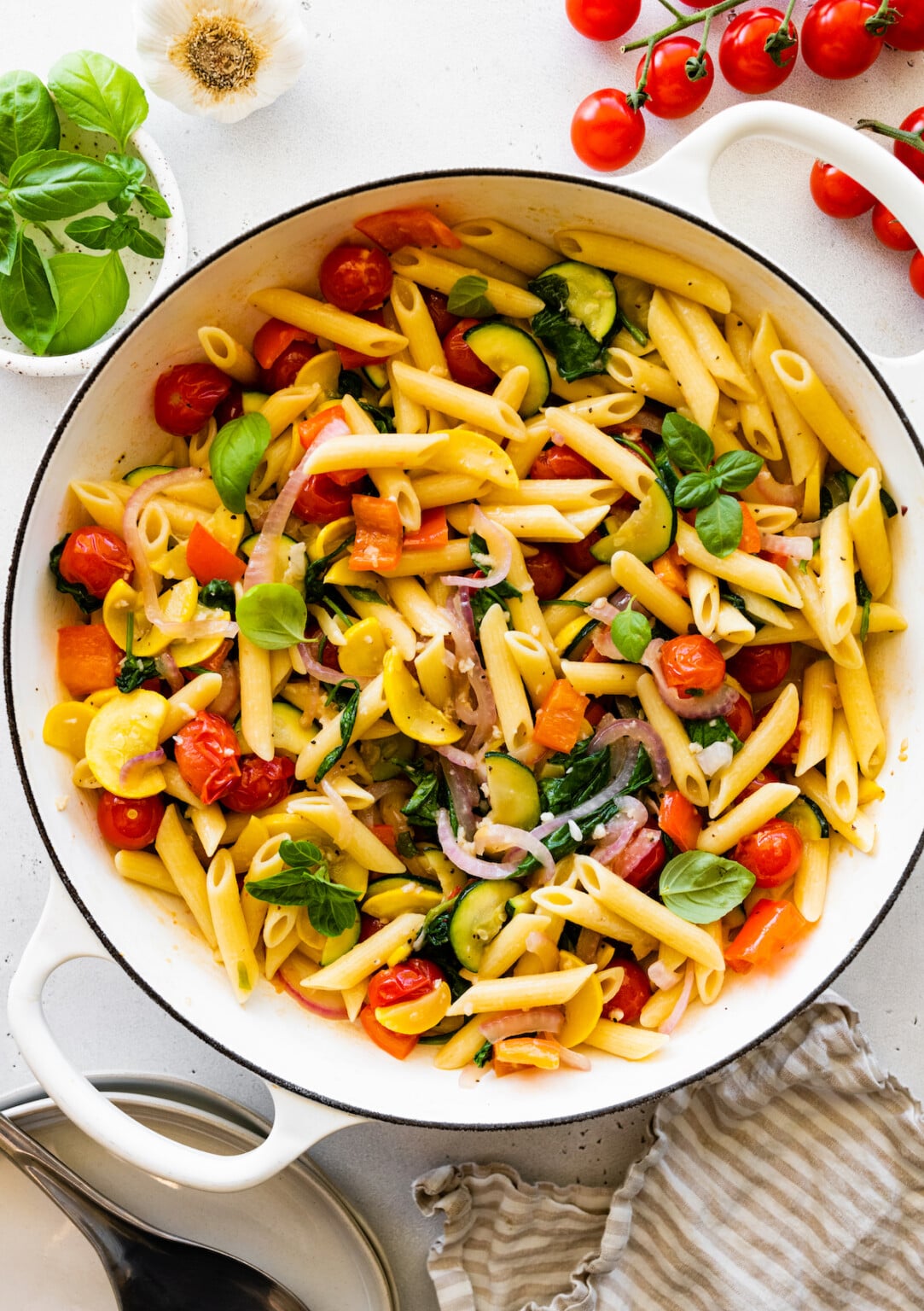 Pasta Primavera Recipe (No Heavy Cream) - Eating Bird Food