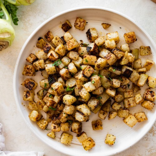 Roasted Kohlrabi - Eating Bird Food