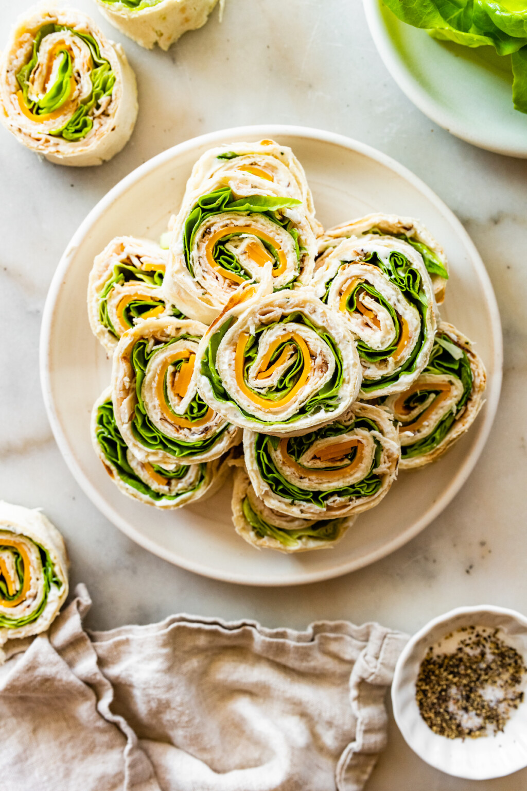 Easy Turkey Pinwheel Sandwiches - Eating Bird Food