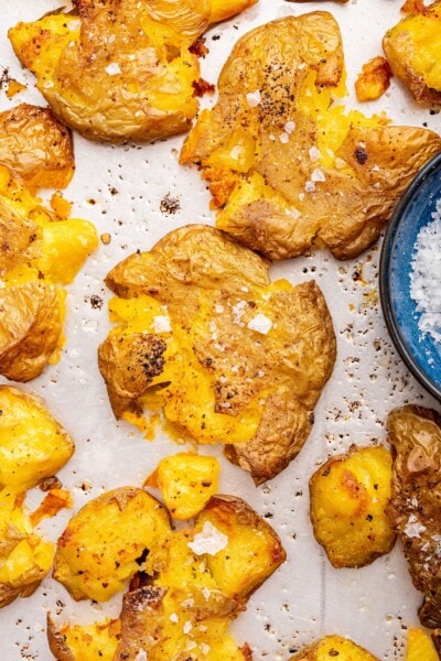 The Best Crispy Smashed Potatoes Recipe - Eating Bird Food