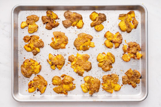 The Best Crispy Smashed Potatoes Recipe - Eating Bird Food