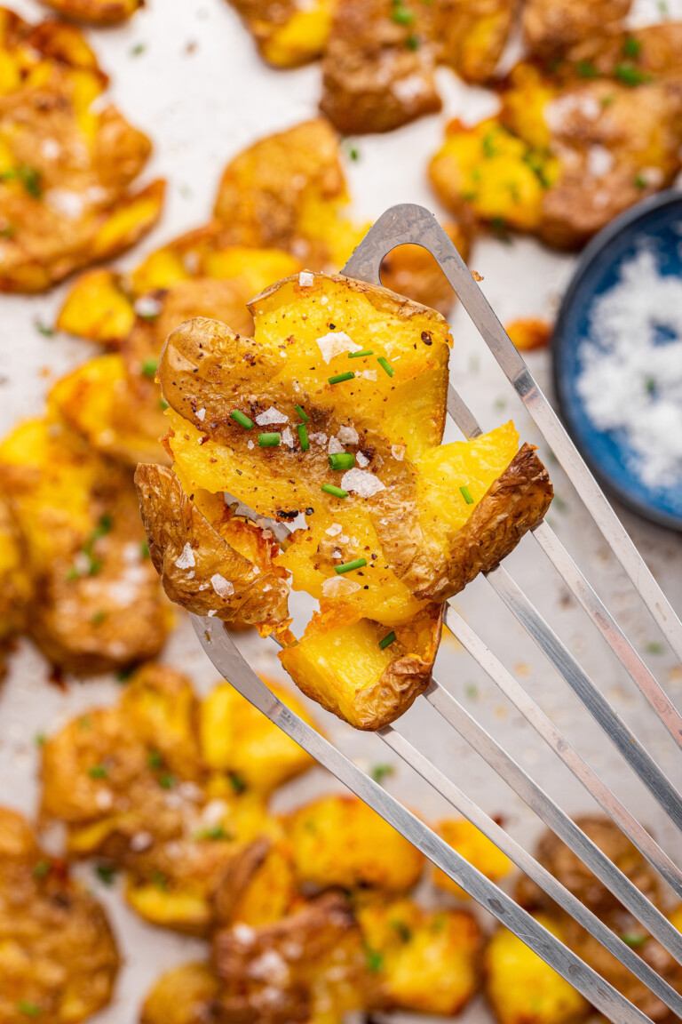 The Best Crispy Smashed Potatoes Recipe - Eating Bird Food
