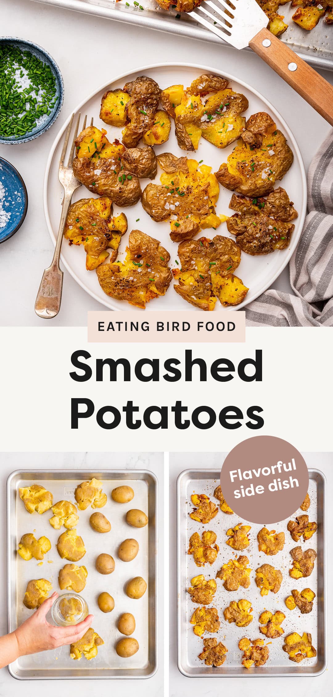 The Best Crispy Smashed Potatoes Recipe - Eating Bird Food