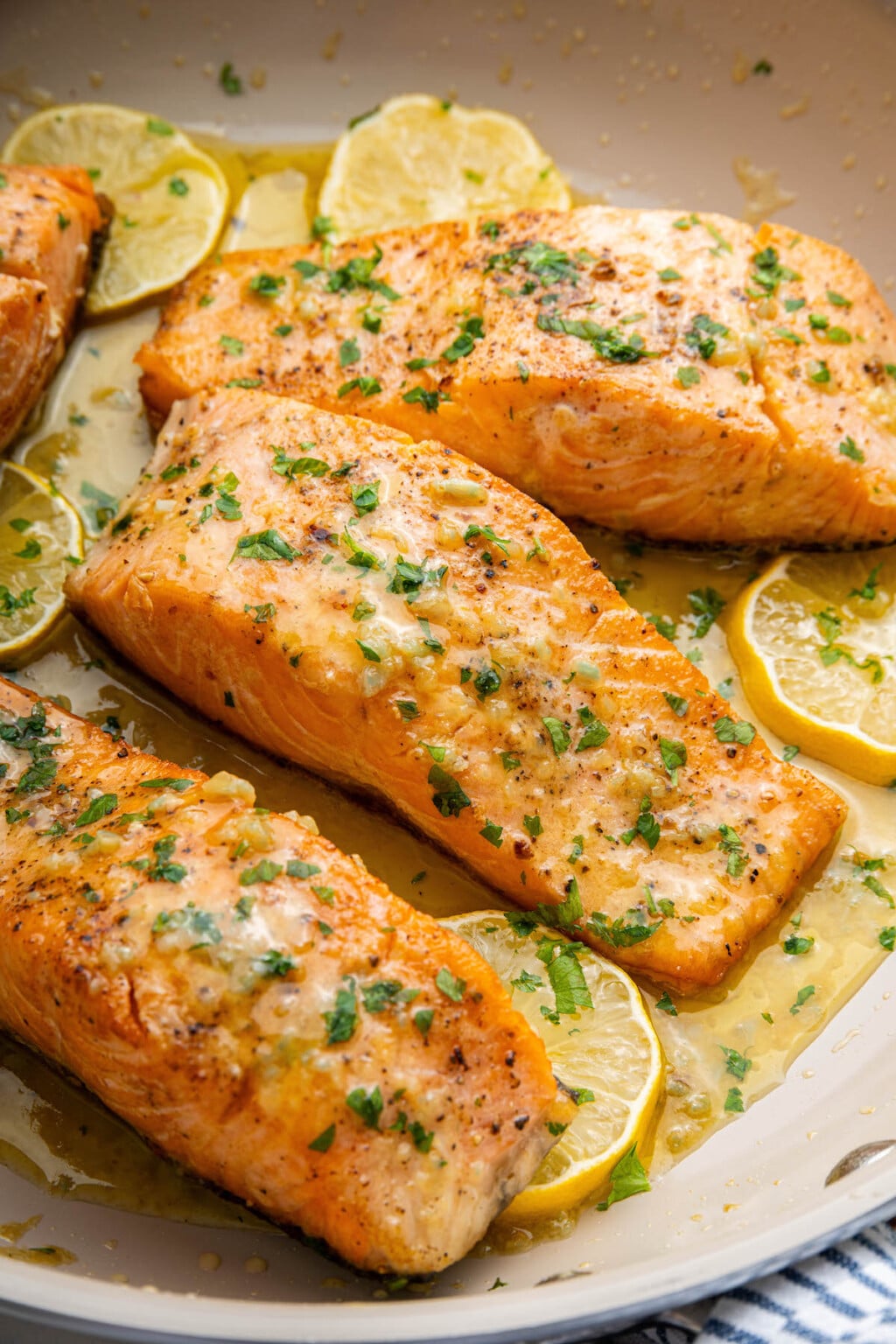 Garlic Butter Pan Seared Salmon (15-minute recipe) - Eating Bird Food
