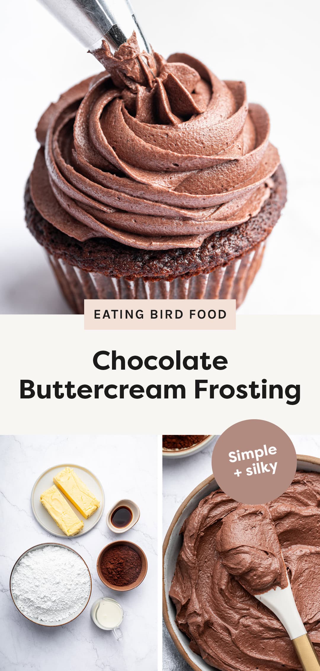 The BEST Chocolate Buttercream Frosting - Eating Bird Food