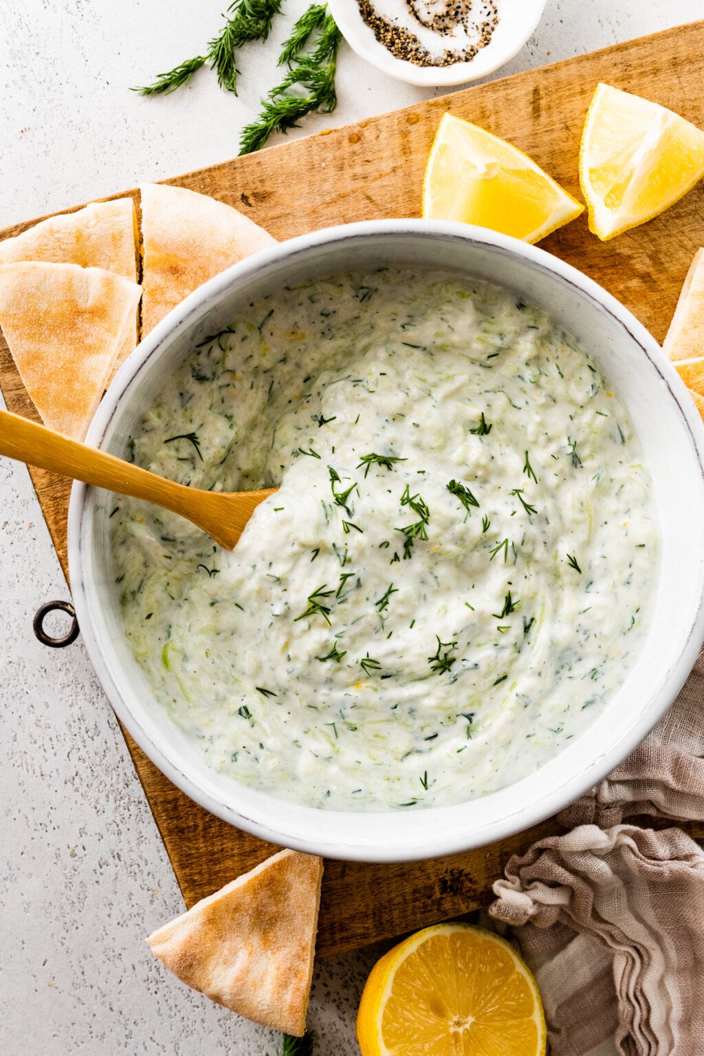 Easy Tzatziki (Greek Yogurt Cucumber Sauce) - Eating Bird Food