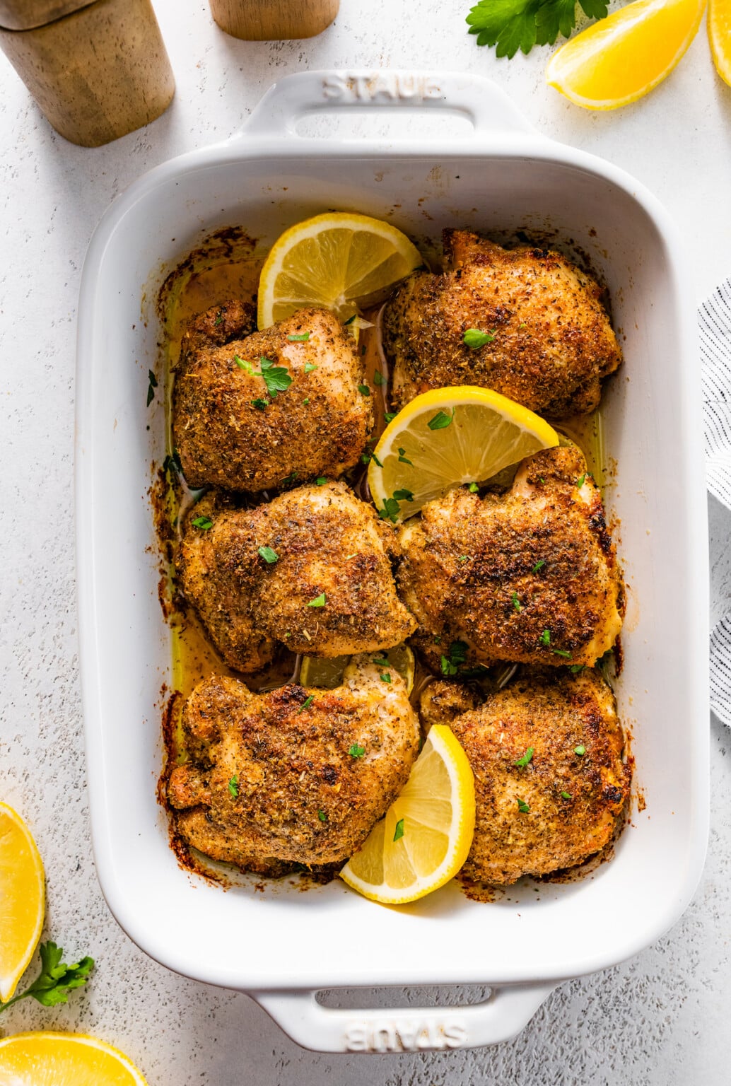 Baked Greek Chicken with Lemon and Oregano - Eating Bird Food