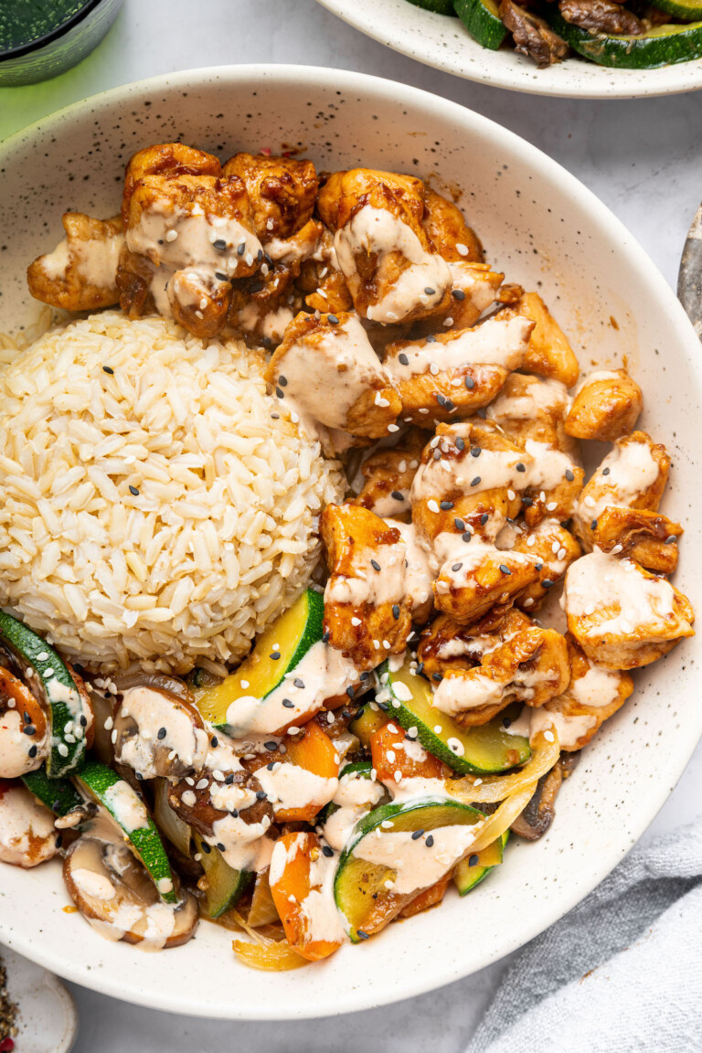 Easy Hibachi Chicken with Vegetables & Yum Yum Sauce - Eating Bird Food