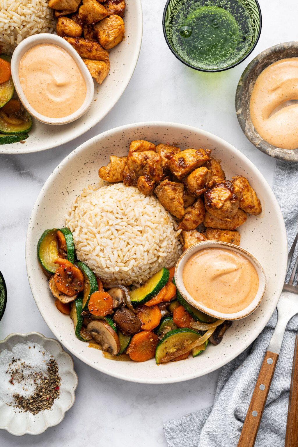Easy Hibachi Chicken with Vegetables & Yum Yum Sauce - Eating Bird Food