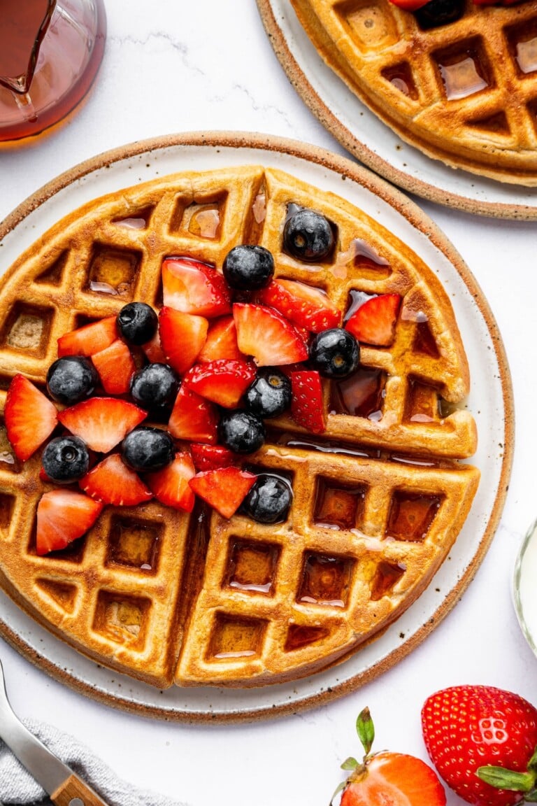 Best High Protein Waffles - Over 50g Protein | Eating Bird Food
