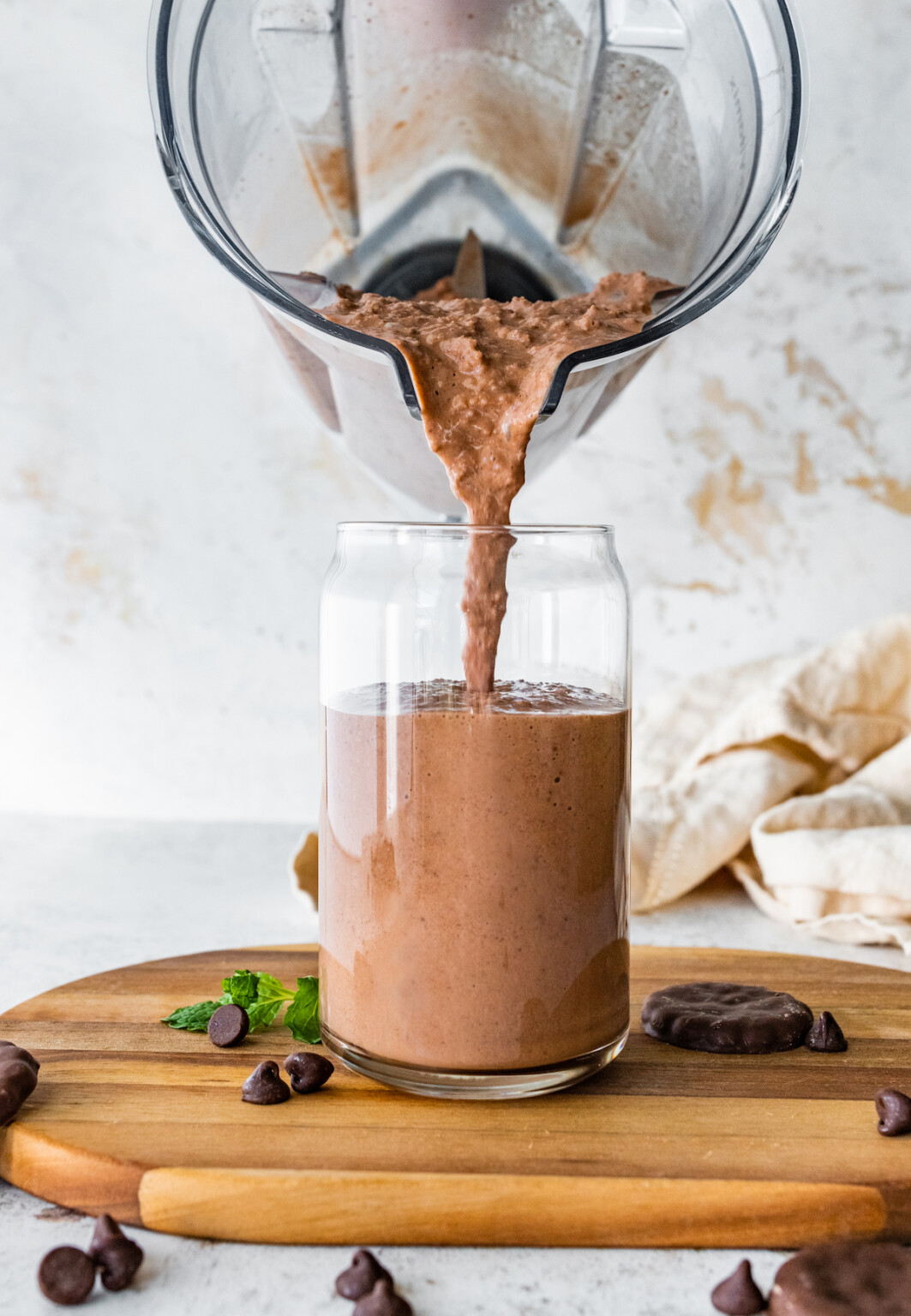 Thin Mint Protein Shake (Over 20g Protein) - Eating Bird Food