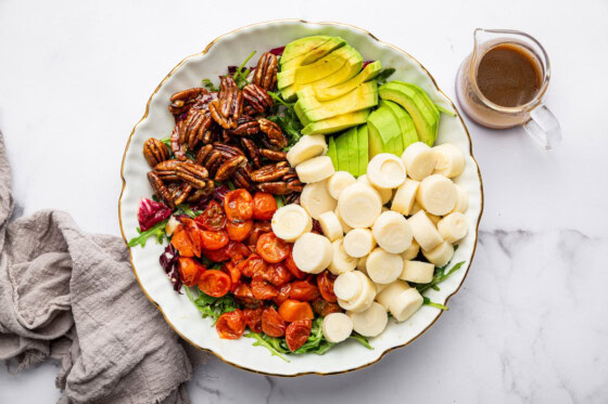Hearts of Palm Salad with Honey Balsamic Vinaigrette - Eating Bird Food