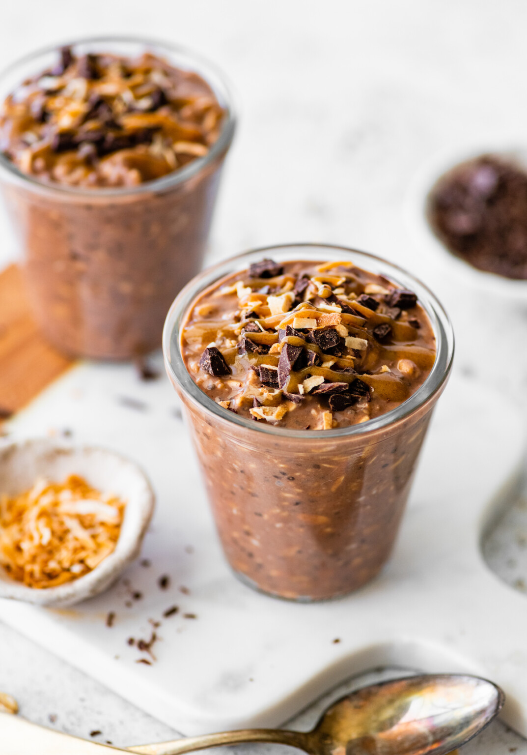 Samoas Overnight Oats (29g protein) - Eating Bird Food