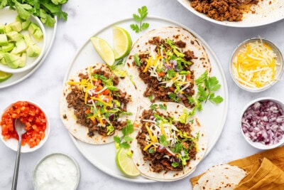 Easy Ground Beef Tacos - Eating Bird Food