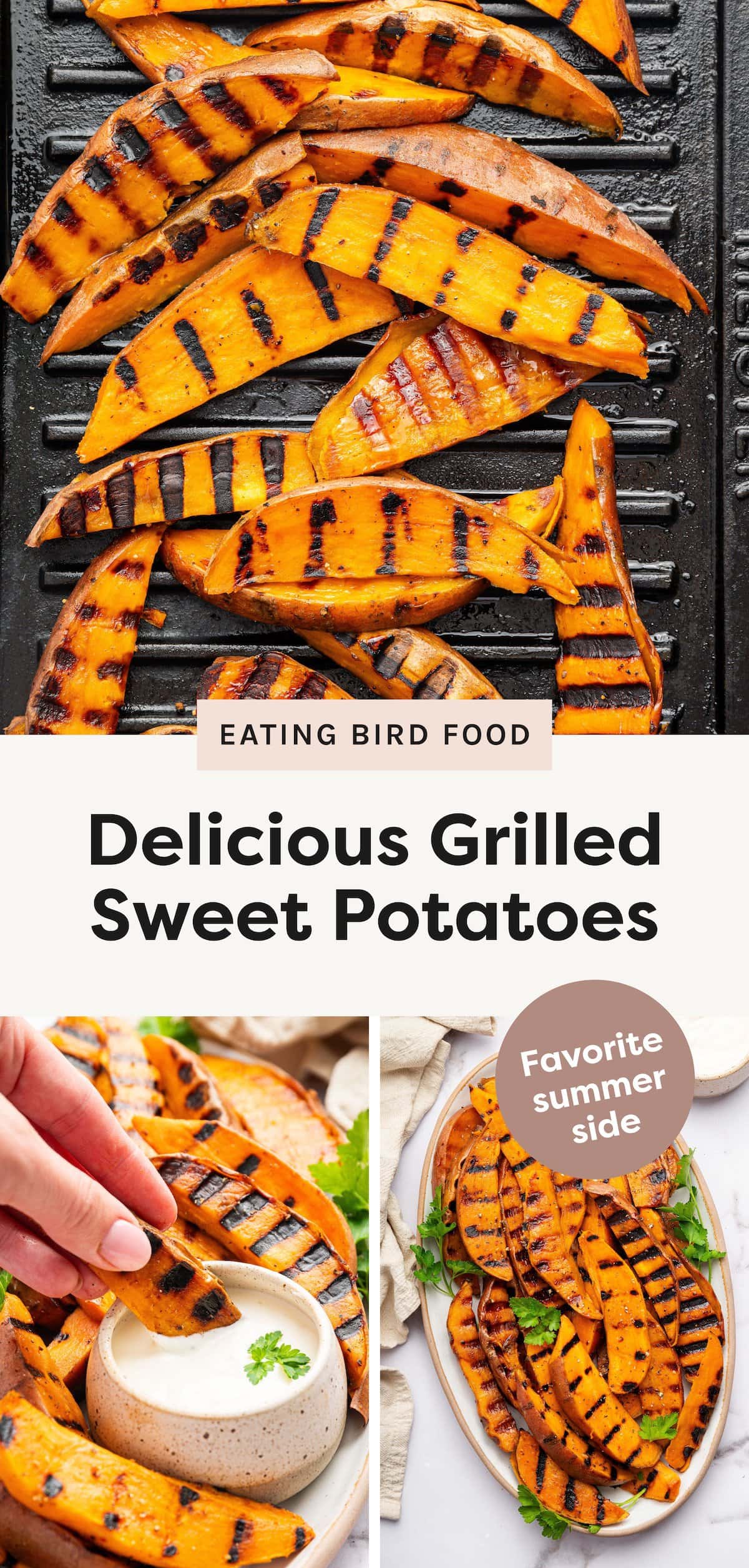 How to Make Grilled Sweet Potatoes - Eating Bird Food