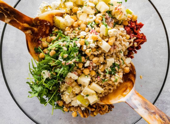 Easy Barley Salad with Chickpeas - Eating Bird Food
