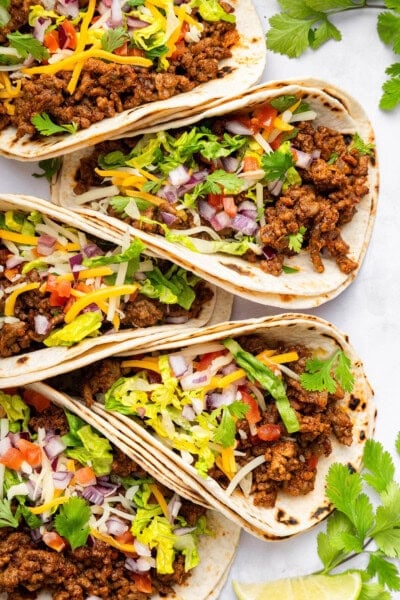 Easy Ground Beef Tacos - Eating Bird Food