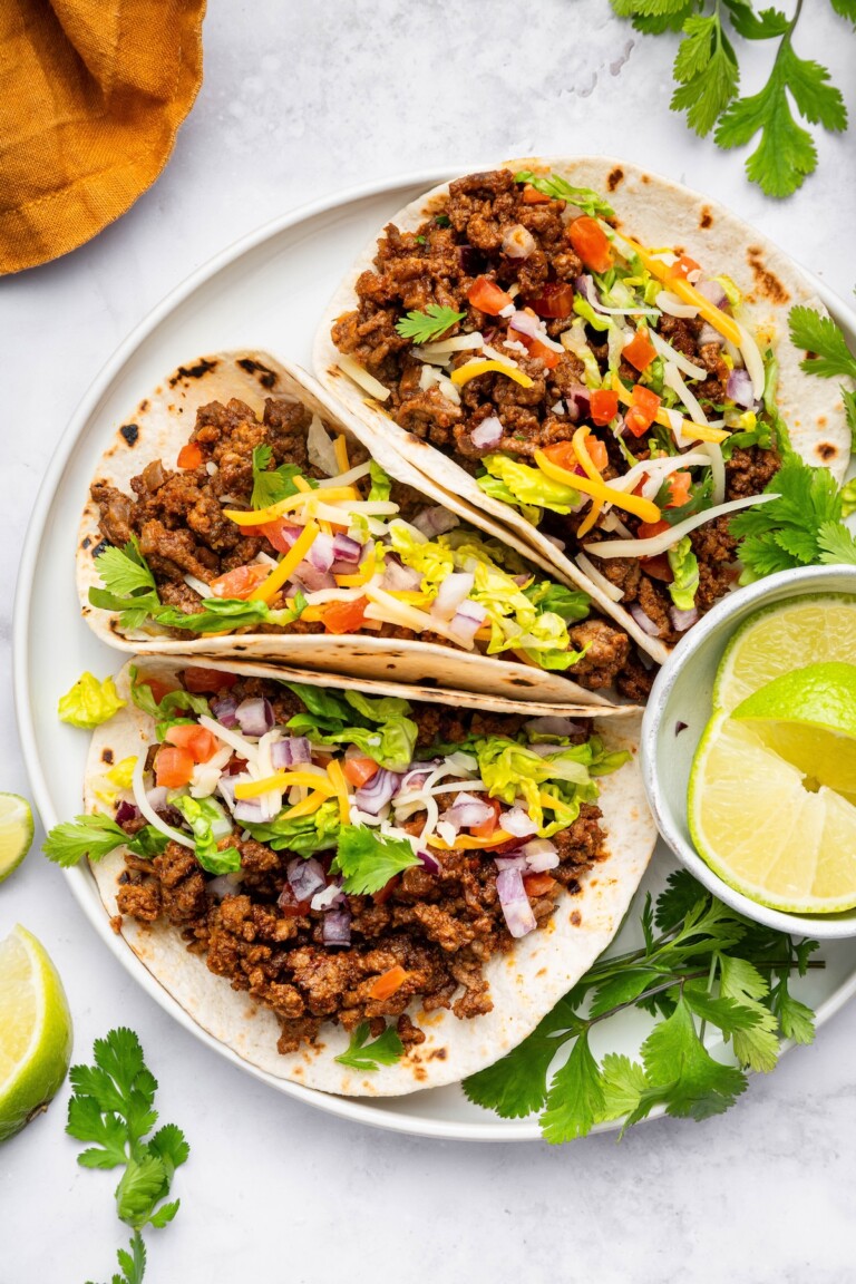 Easy Ground Beef Tacos - Eating Bird Food