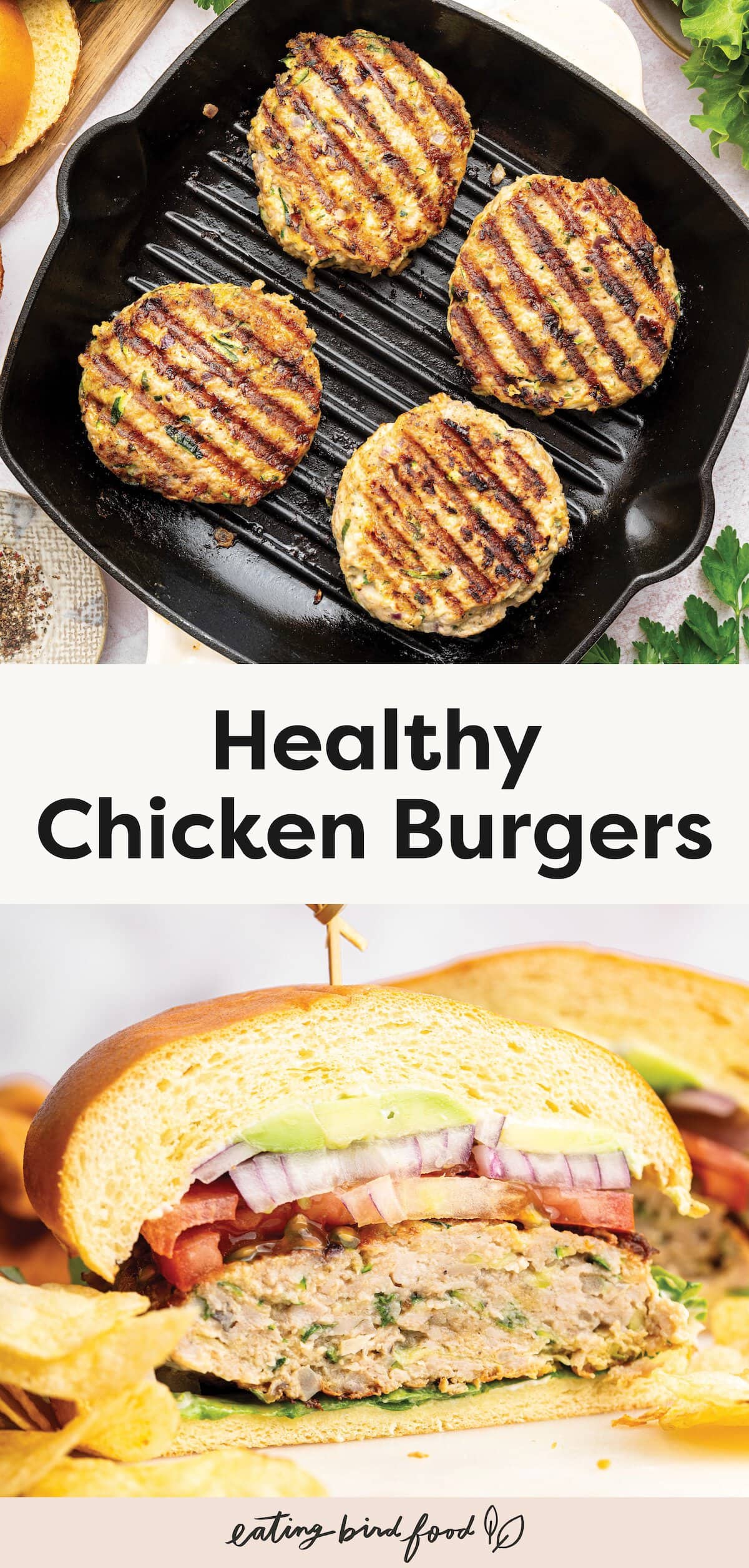 The Best Juicy Chicken Burgers - Eating Bird Food