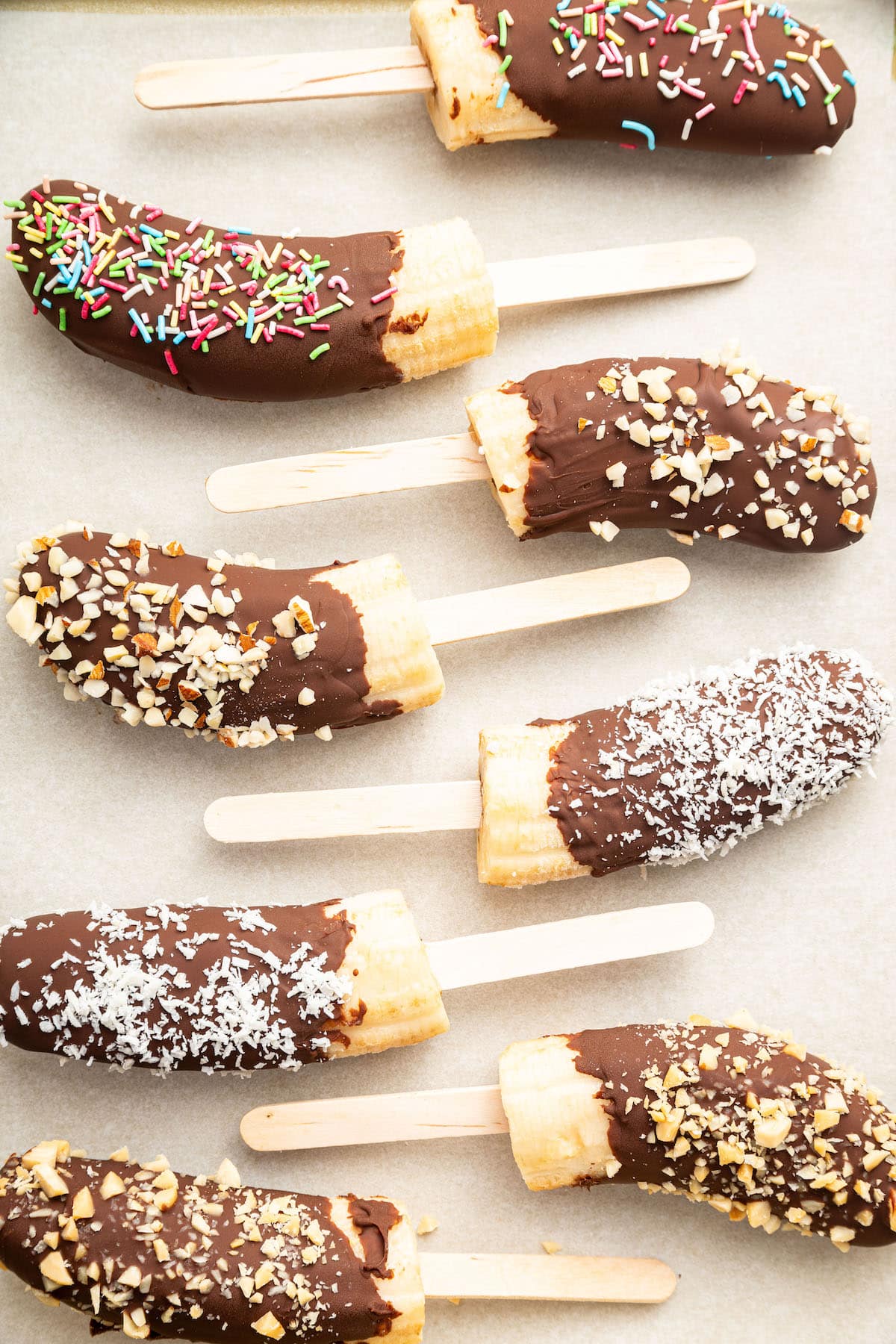 Frozen Chocolate Covered Bananas