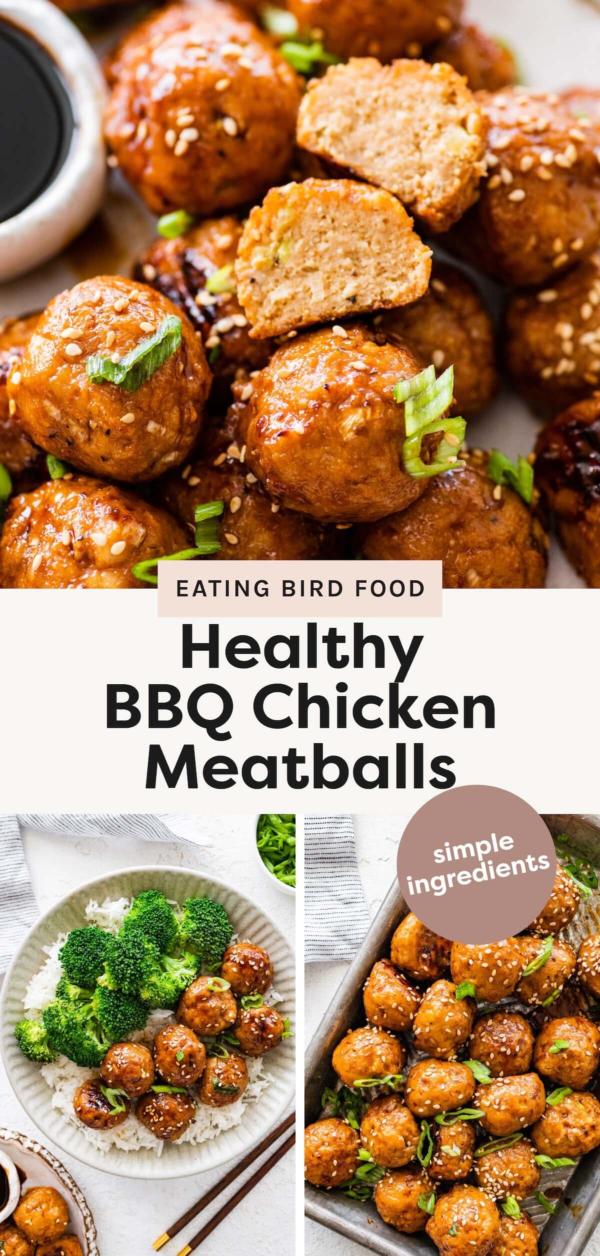 BBQ Chicken Meatballs with Japanese BBQ Sauce - Eating Bird Food