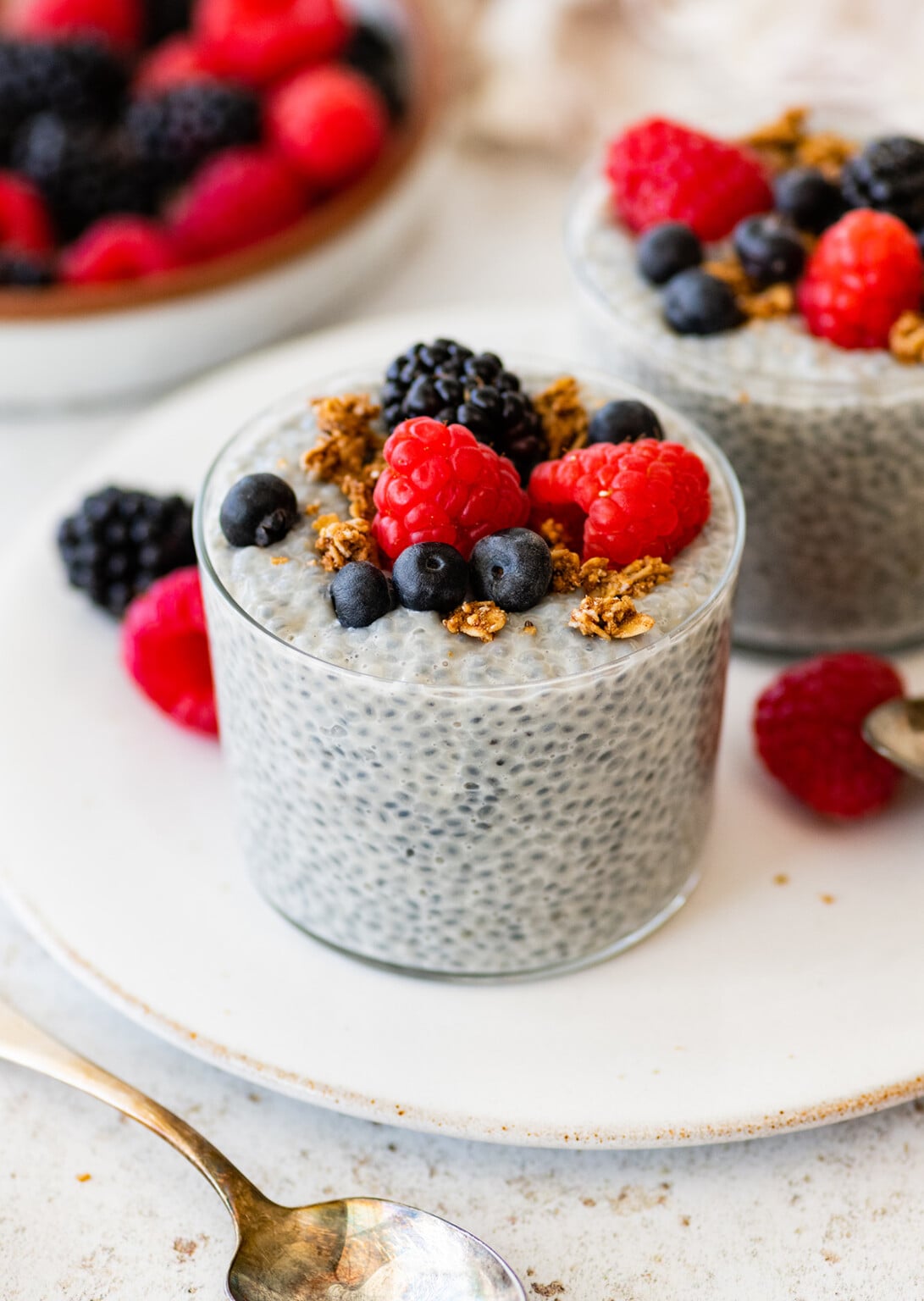 3-Ingredient Basil Seed Pudding (High-Fiber) - Eating Bird Food