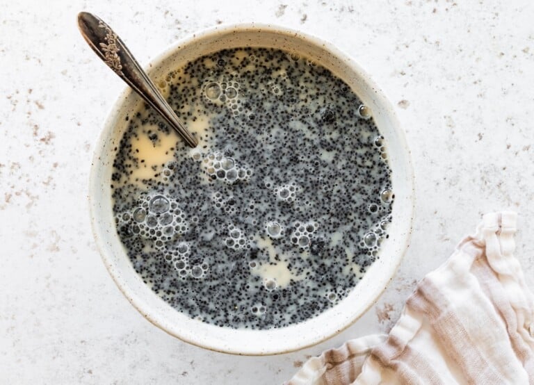 3-Ingredient Basil Seed Pudding (High-Fiber) - Eating Bird Food
