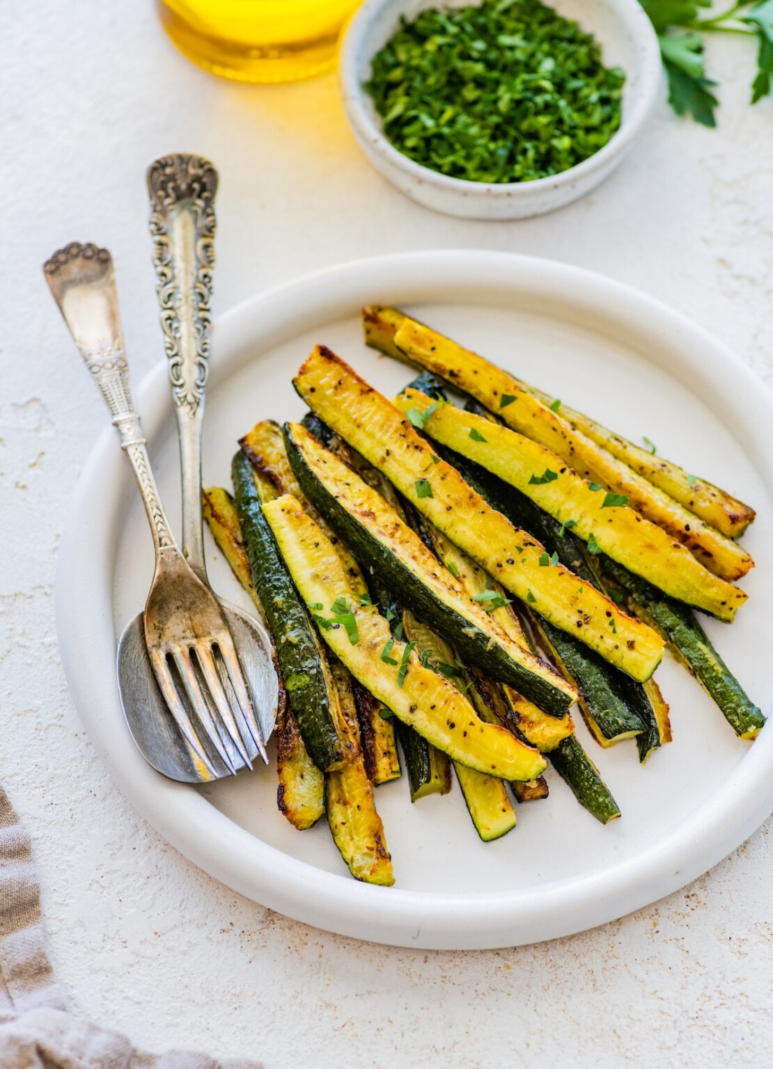 Easy Oven Roasted Zucchini - Eating Bird Food