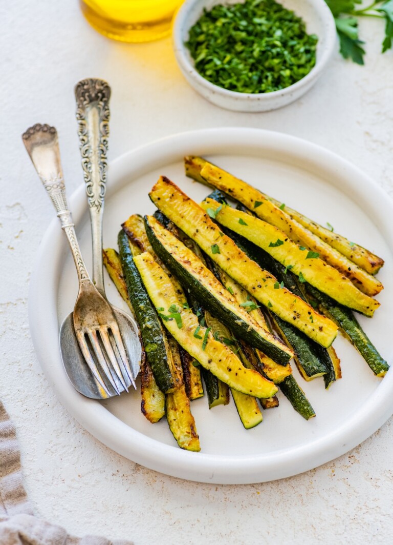 Easy Oven Roasted Zucchini - Eating Bird Food