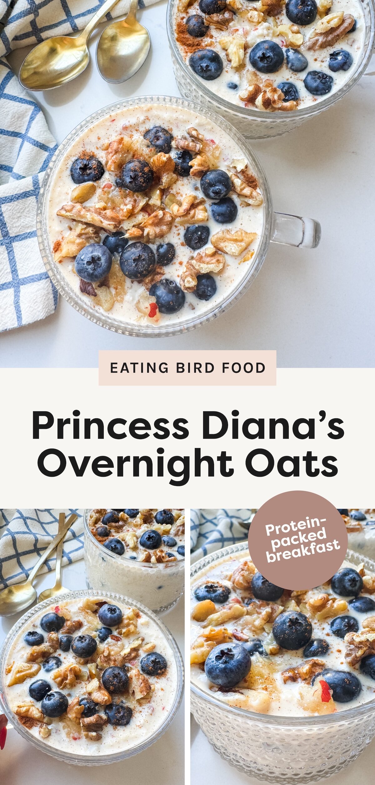 Princess Diana's Overnight Oats - Eating Bird Food