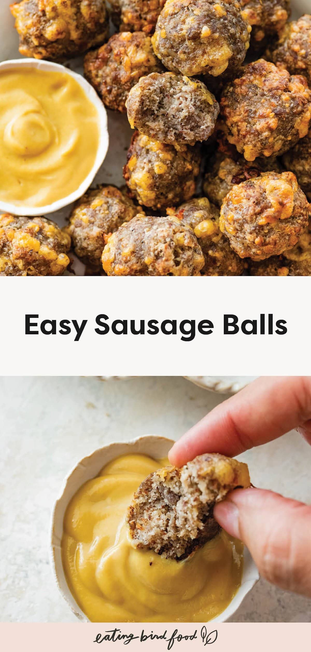 5-Ingredient Sausage Balls (Made with Almond Flour) - Eating Bird Food