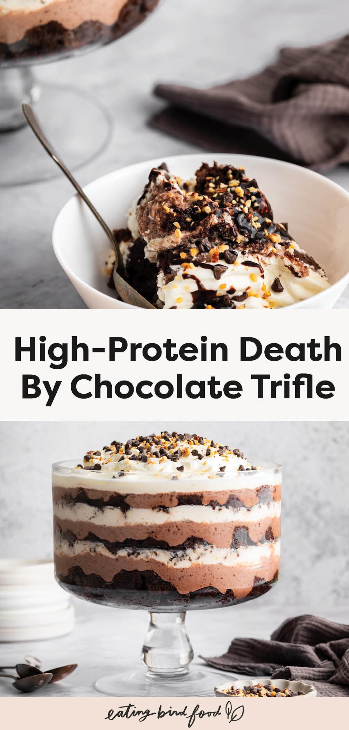 High-Protein Death By Chocolate Trifle - Eating Bird Food