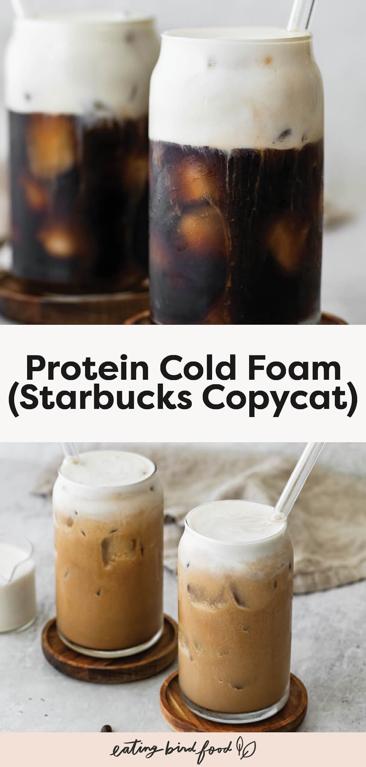 Protein Cold Foam (Starbucks Copycat) - Eating Bird Food