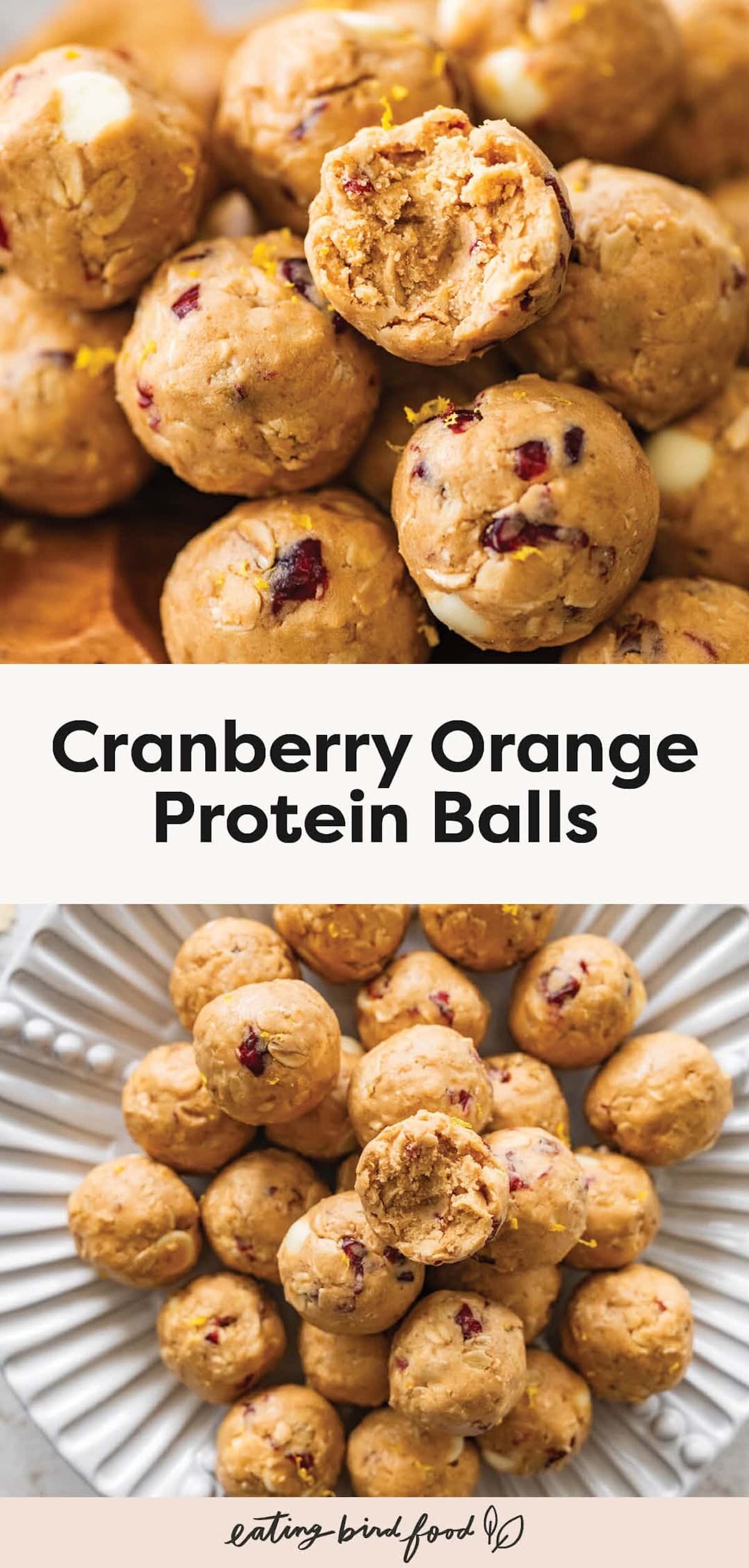 Cranberry Orange Protein Balls - Eating Bird Food