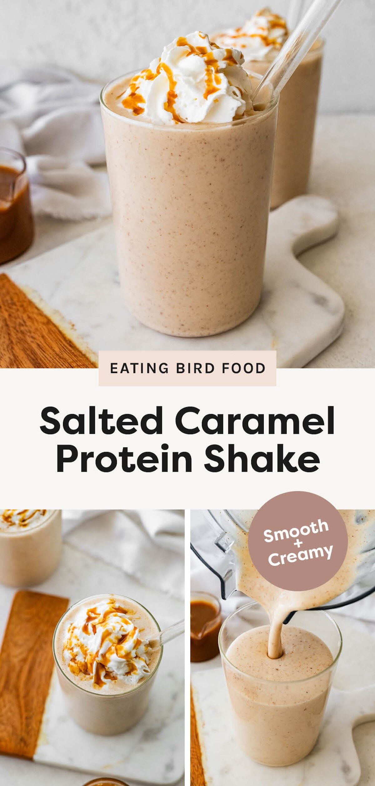 Salted Caramel Protein Shake - Eating Bird Food