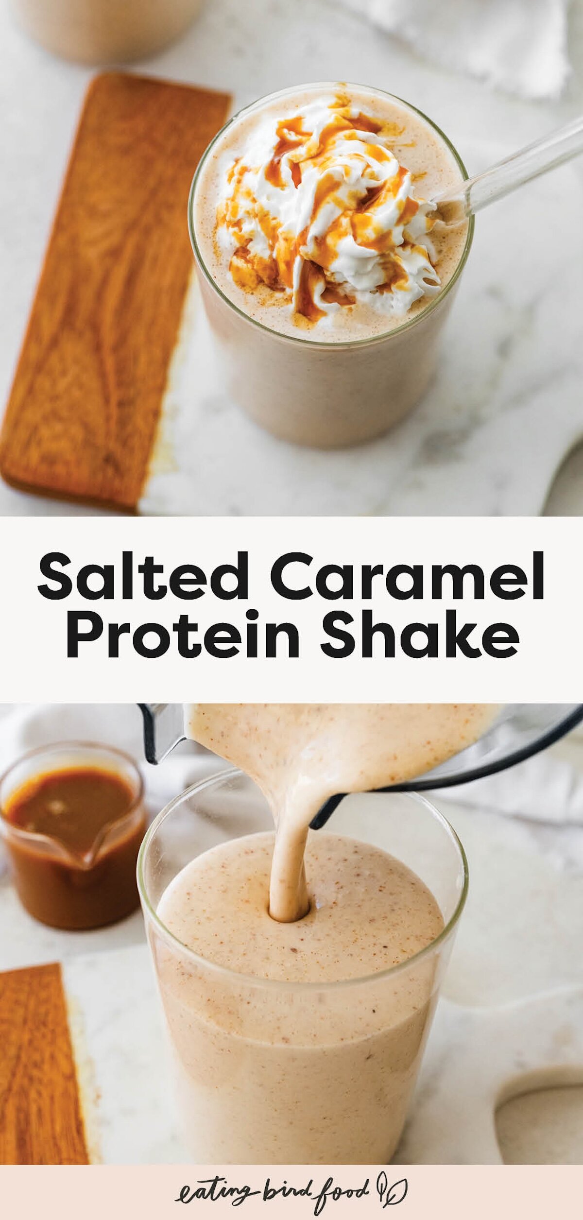 Salted Caramel Protein Shake - Eating Bird Food
